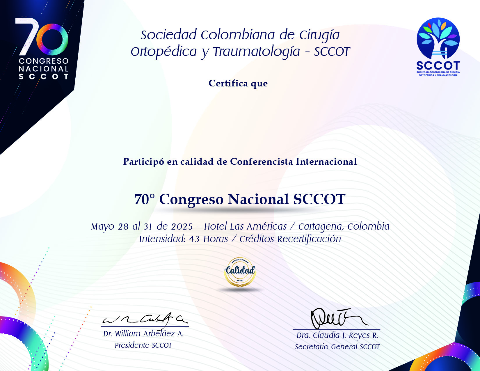 Certificados SCCOT